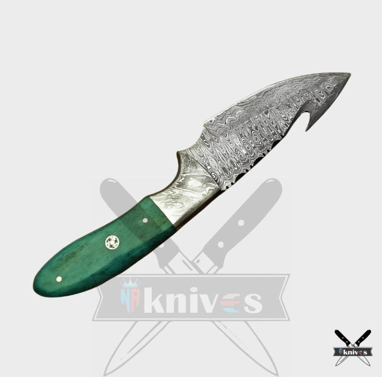 Custom Cowboy Knives With Sheep Horn & Resin Handle - NRKnives